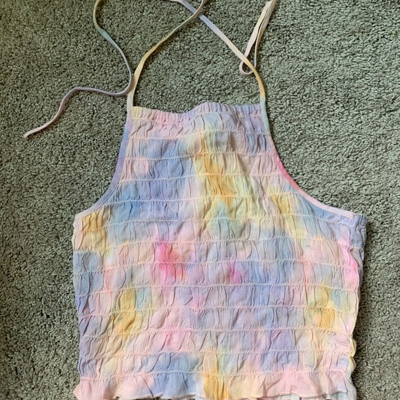 American Eagle Outfitters | Tops | American Eagle Tie Dye Halter | Poshmark